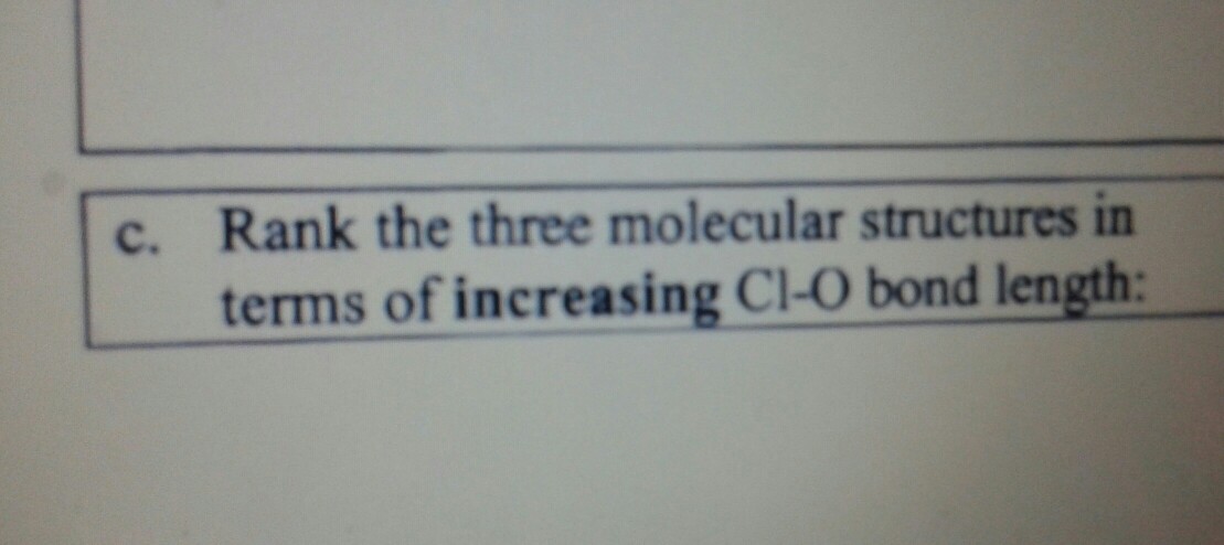 Solved Draw The Best Lewis Structures For The Following