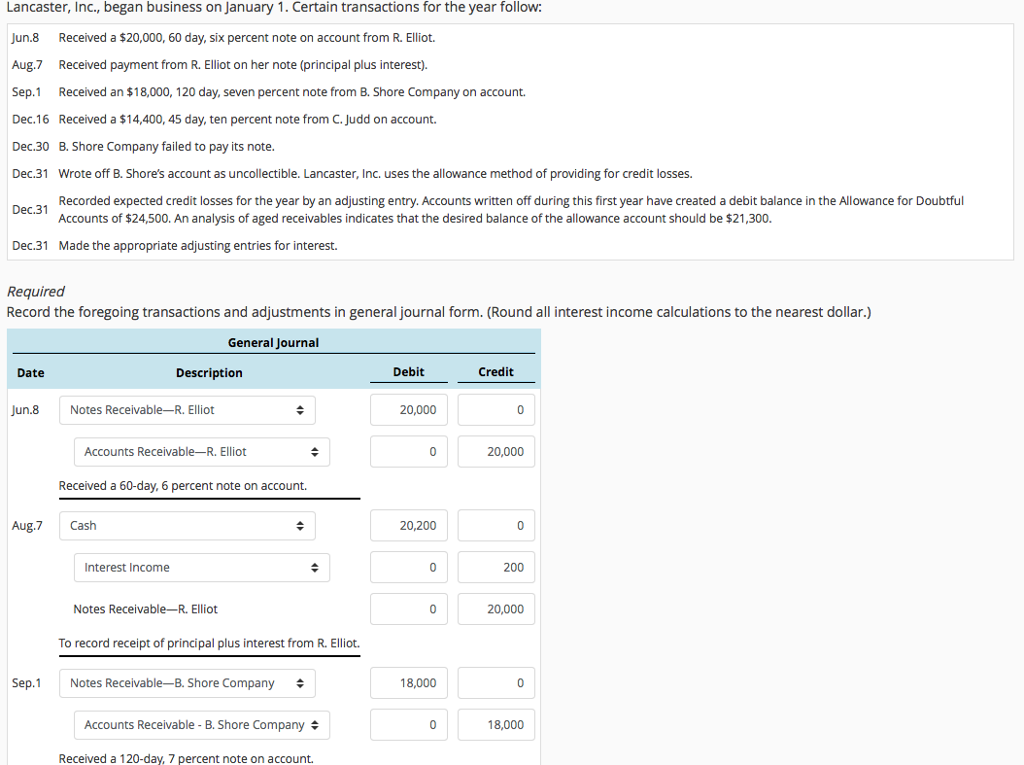 Solved Lancaster, Inc., began business on January 1. Certain | Chegg.com