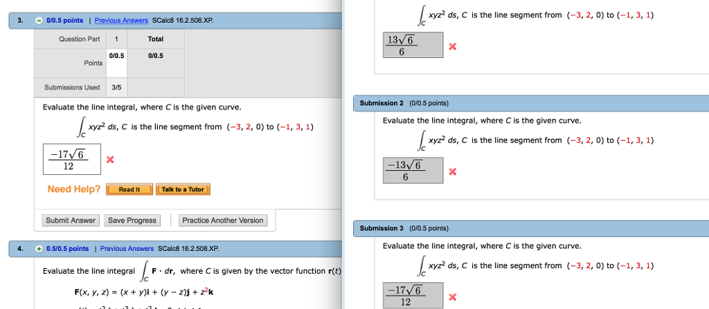 Solved xyz2 ds, C is the line segment from (-3, 2, 0) to | Chegg.com