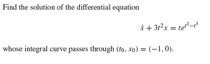Solved Find the solution of the differential equation whose | Chegg.com