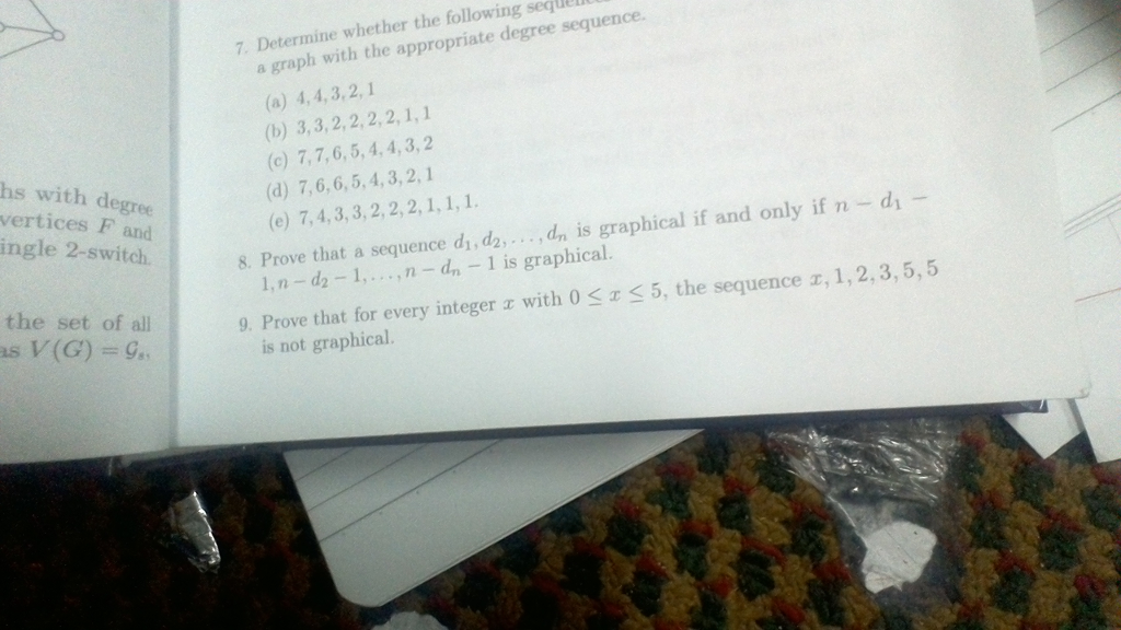 Solved Determine whether the following a graph with the | Chegg.com