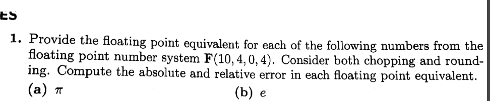 Solved rovide the floating point equivalent for each of the | Chegg.com