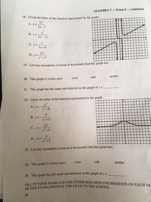 Solved please please please do 18-25. it's looks like a a | Chegg.com