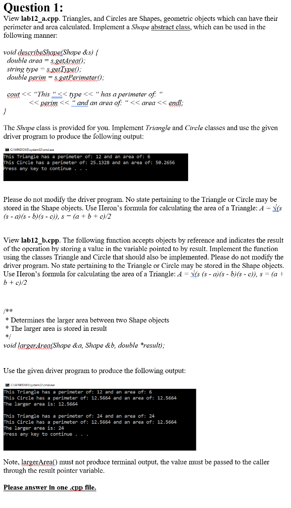 Solved Please implement the following problem in basic C++ | Chegg.com