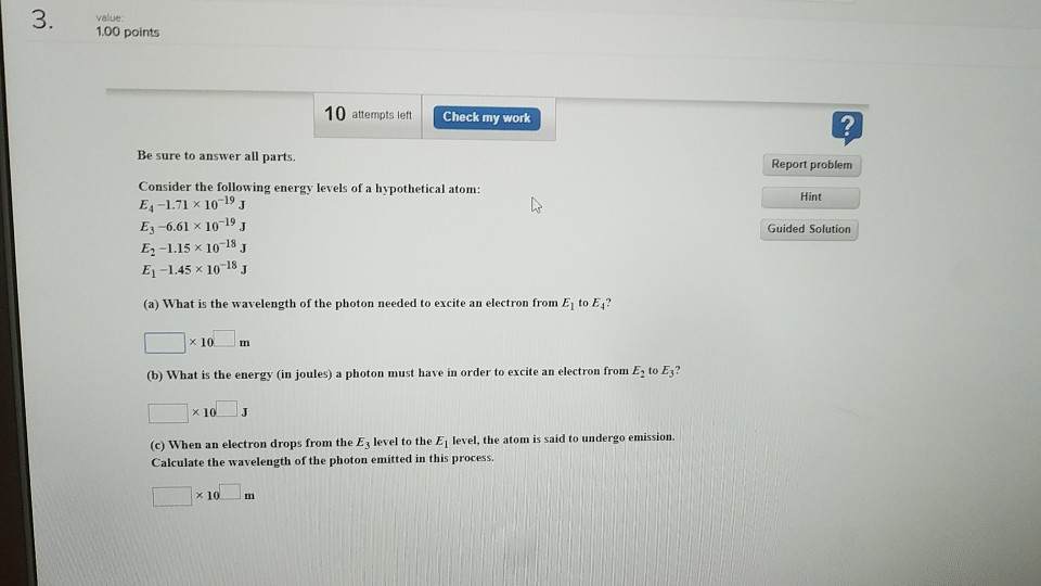 Solved 3 value 1.00 points 10 attempts left Check my work 2 | Chegg.com