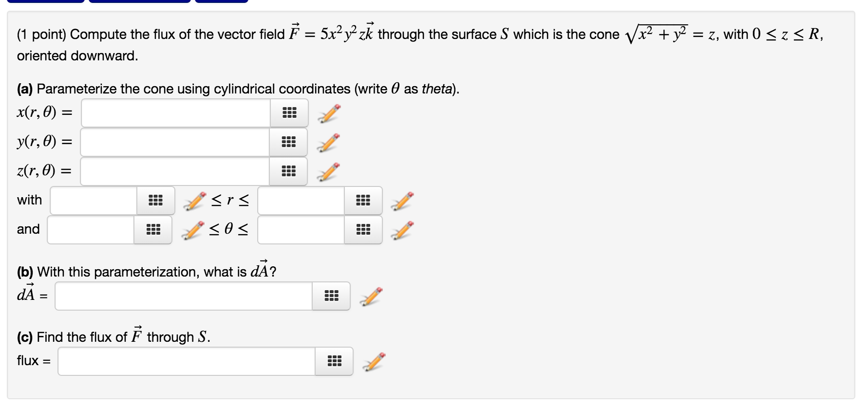 Solved Compute the flux of the vector field F = 5x^2y^2zk | Chegg.com