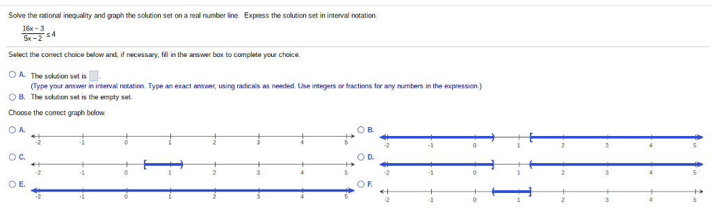 Solved Solve the rational inequality and graph the solution | Chegg.com