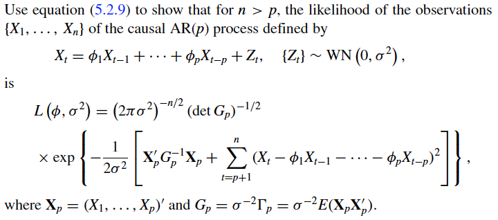 Use equation (5.2.9) to show that for n > p, the | Chegg.com