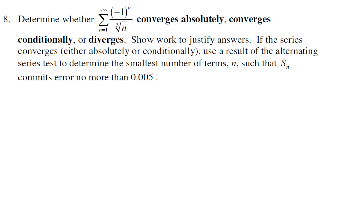 solved-determine-whether-summation-n-1-to-infinity-chegg