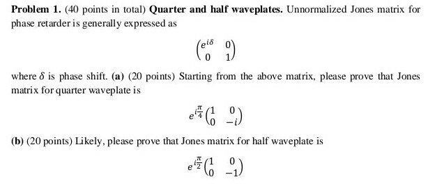 Solved Problem 1. (40 points in total) Quarter and half | Chegg.com