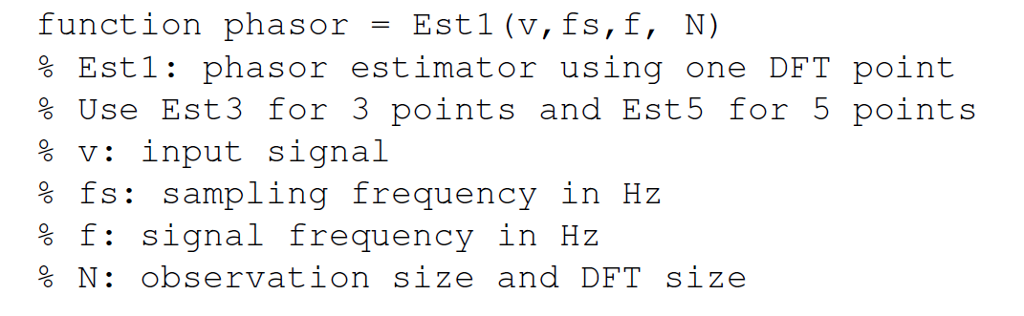 Using DFT to find the phasor estimate (V, o or l, + | Chegg.com