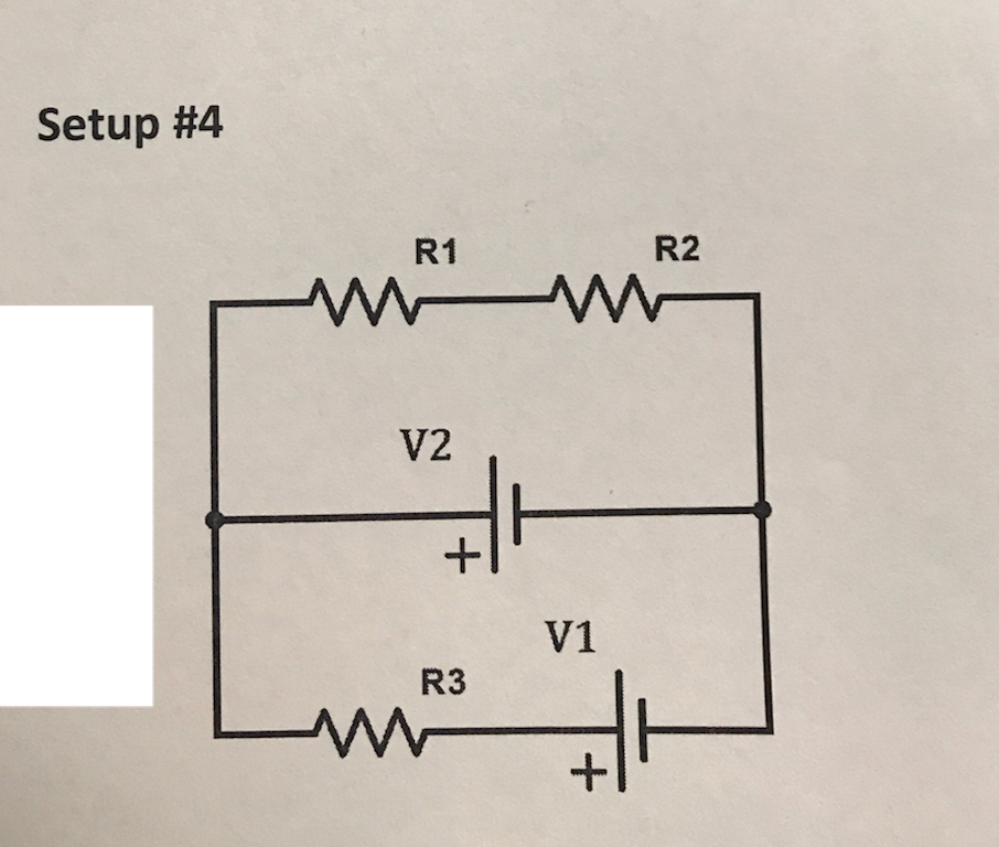 Solved Analysis For each of the setups use Kirchhoff's Rules | Chegg.com