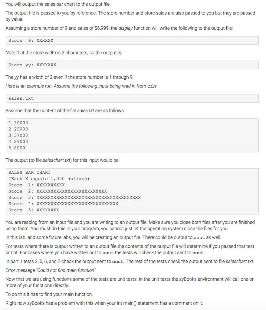 Solved In this program you will be reading sales information | Chegg.com