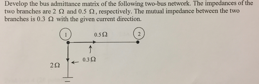 Solved Develop the bus admittance matrix of the following | Chegg.com Solved Develop the bus admittance matrix of the following | Chegg.com