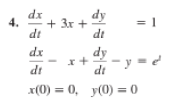 Solved dx dr dx dr x(0)=0, dt dt y(0)=0 | Chegg.com