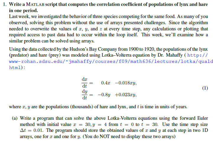 Solved Write A Matlab Script That Computes The Correlation