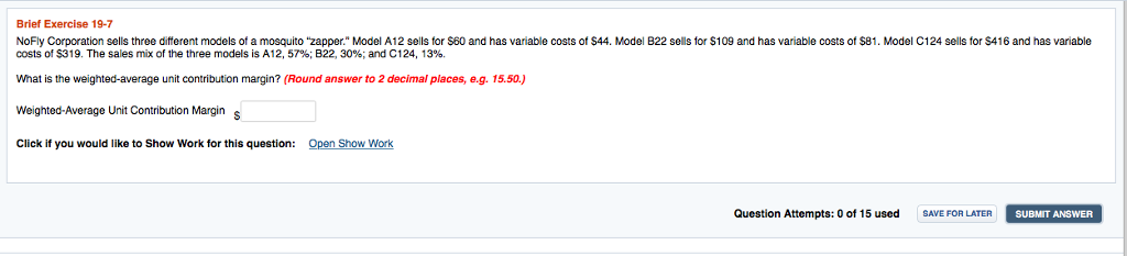 Solved Brief Exercise 19-7 NoFly Corporation sells three | Chegg.com