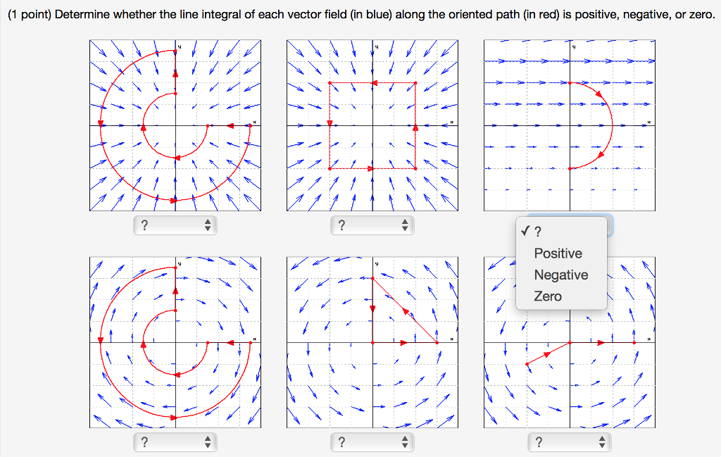 Solved (1 point) Determine whether the line integral of each | Chegg.com Solved (1 point) Determine whether the line integral of each | Chegg.com