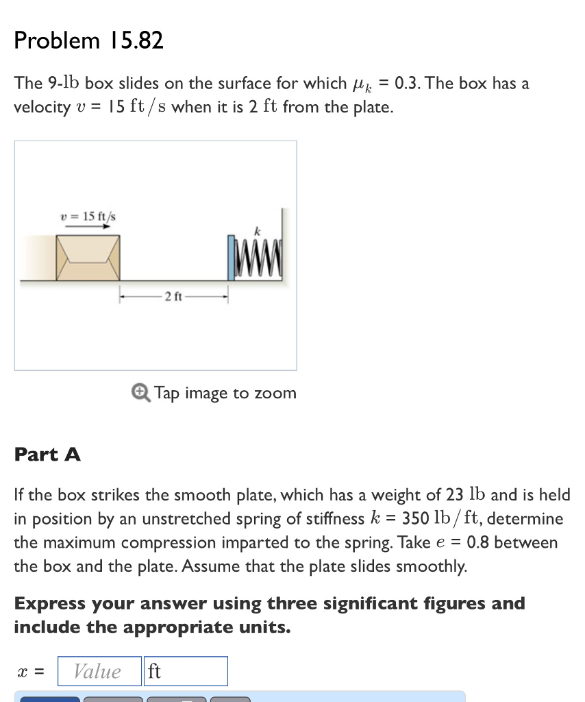 Solved The 9-lb box slides on the surface for which mu_k = | Chegg.com