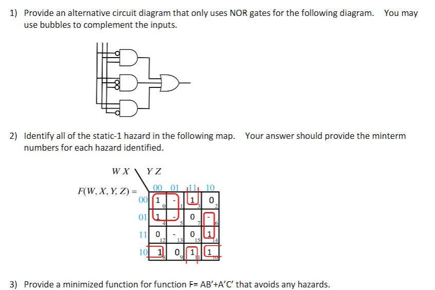 Solved Provide an alternative circuit diagram that only uses | Chegg.com