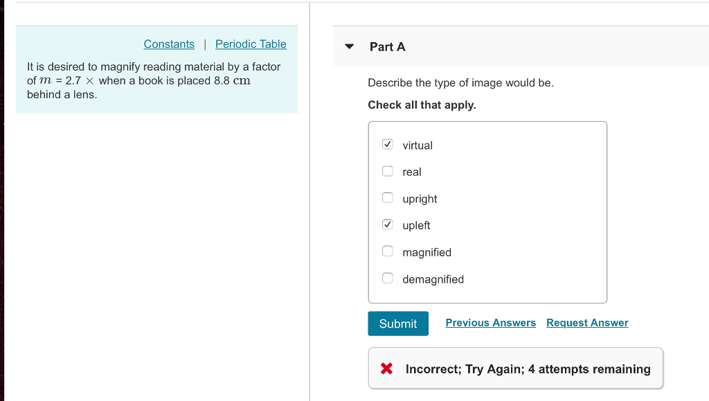 Solved Constants |Periodic Table Part A It is desired to | Chegg.com