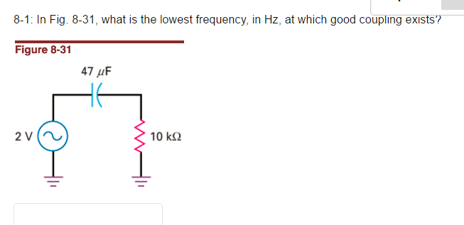 Solved 8-1: In Fig. 8-31, what is the lowest frequency in | Chegg.com