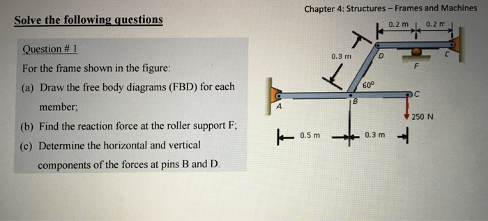 Solved Chapter 4: Structures- Frames and Machines Solve the | Chegg.com