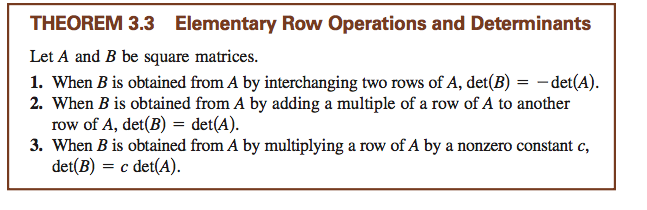 Solved Let A and B be square matrices. When B is obtained | Chegg.com