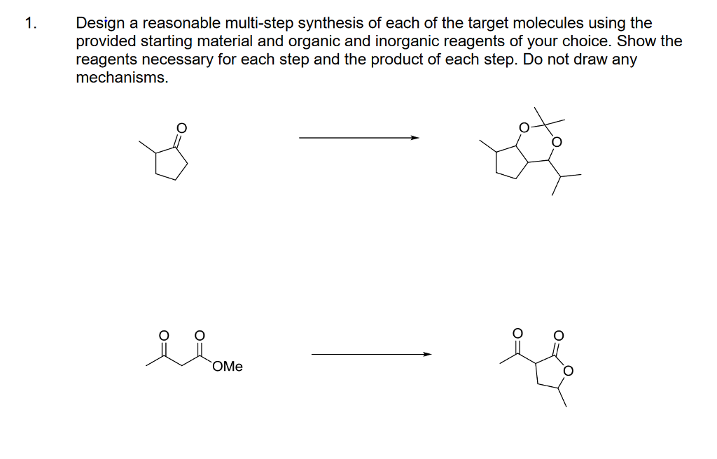 Solved Design a reasonable multi - step synthesis of each of | Chegg.com
