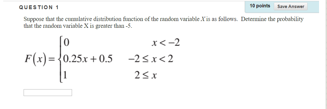 Solved Suppose that the cumulative distribution function of | Chegg.com