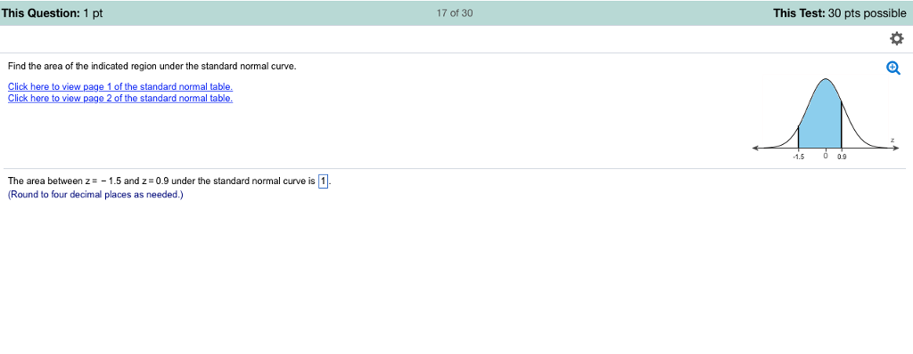 Solved Find the area of the indicated region under the | Chegg.com