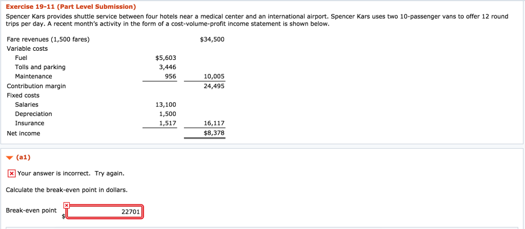 Solved Exercise 19-11 (Part Level Submission) Spencer Kars | Chegg.com