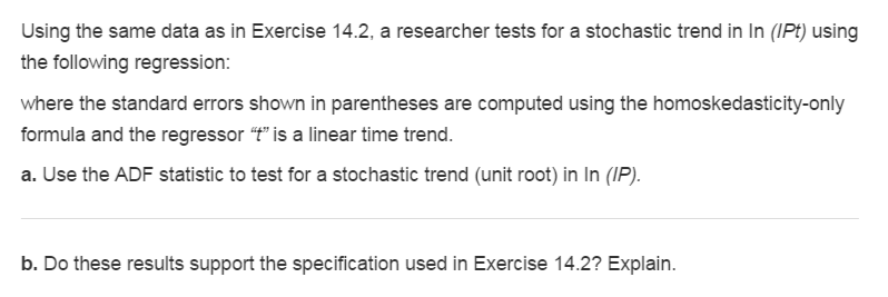 Solved INTRODUCTION TO ECONOMETRICS 3RD EDITION | Chegg.com