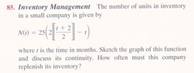 Solved Inventory Management The number of units in inventory | Chegg.com
