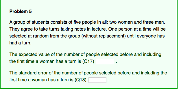 Solved Problem 5 A group of students consists of five people | Chegg.com