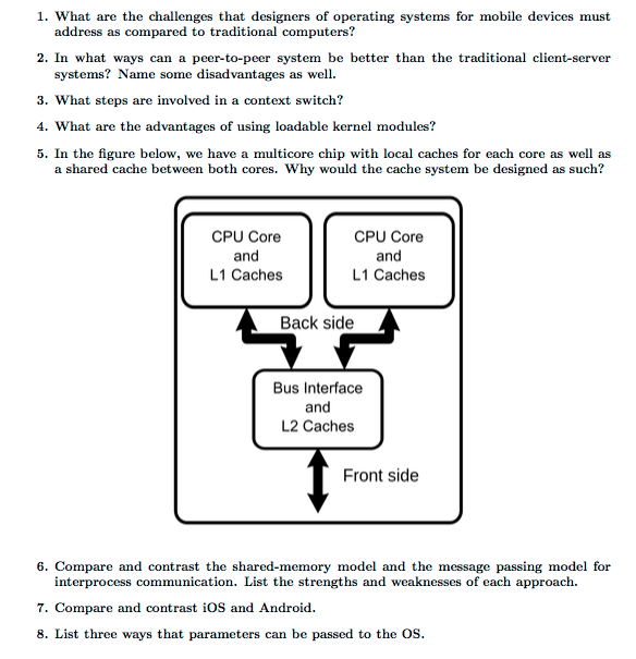 Solved 1. What are the challenges that designers of | Chegg.com