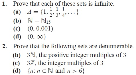 Solved Prove that each of these sets is infinite. A = { | Chegg.com