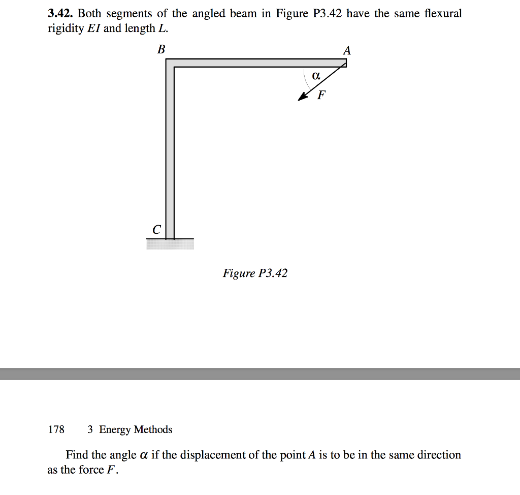 Solved 3.42. Both segments of the angled beam in Figure | Chegg.com
