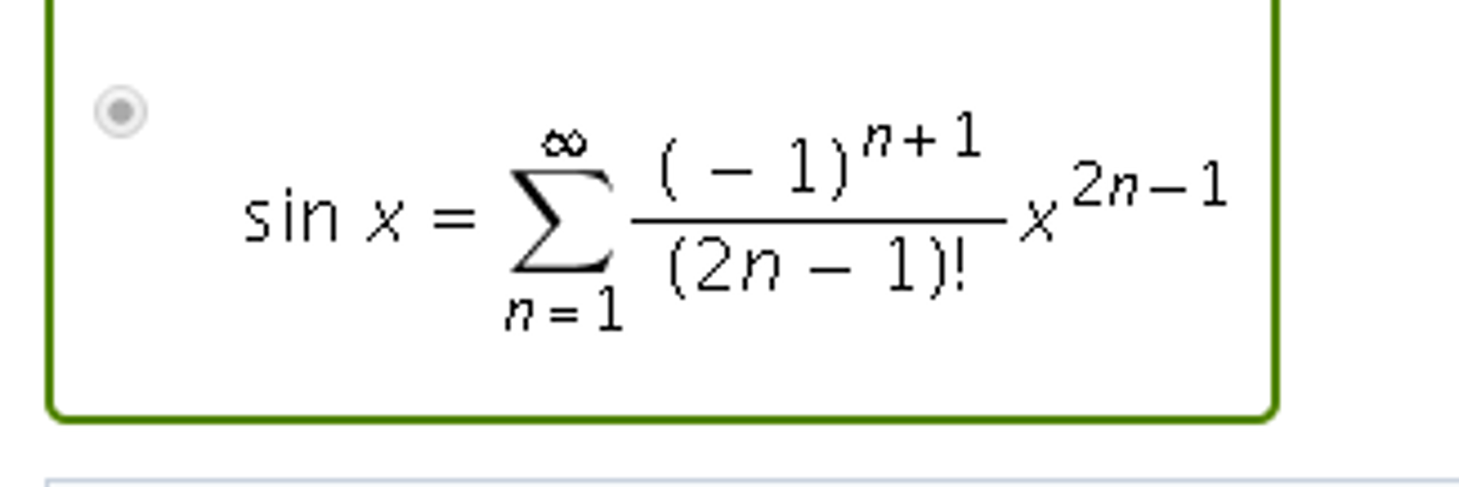 Solved Determine the Taylor series about the point x0=0 for | Chegg.com