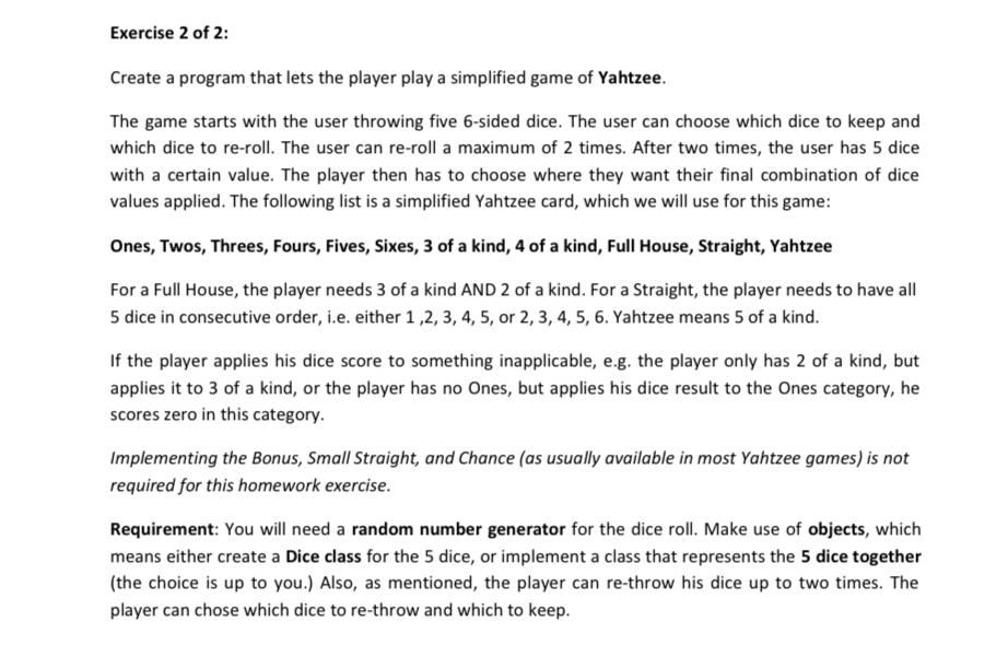 Solved Exercise 2 Of 2 Create A Program That Lets The Chegg solved-exercise-2-of-2-create-a-program-that-lets-the-chegg