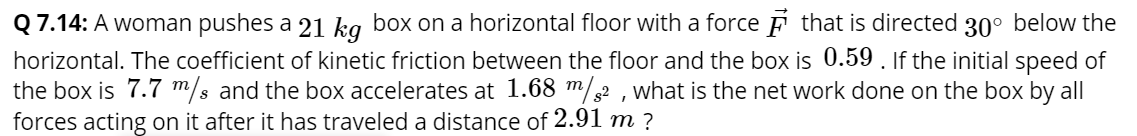 Solved Please use a method that involves working out F | Chegg.com