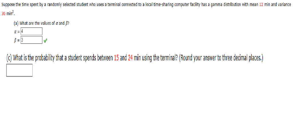 Solved Suppose the time spent by a randomly selected student | Chegg.com