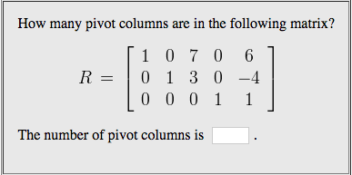 Solved How many pivot columns arc in the following matrix? R | Chegg.com