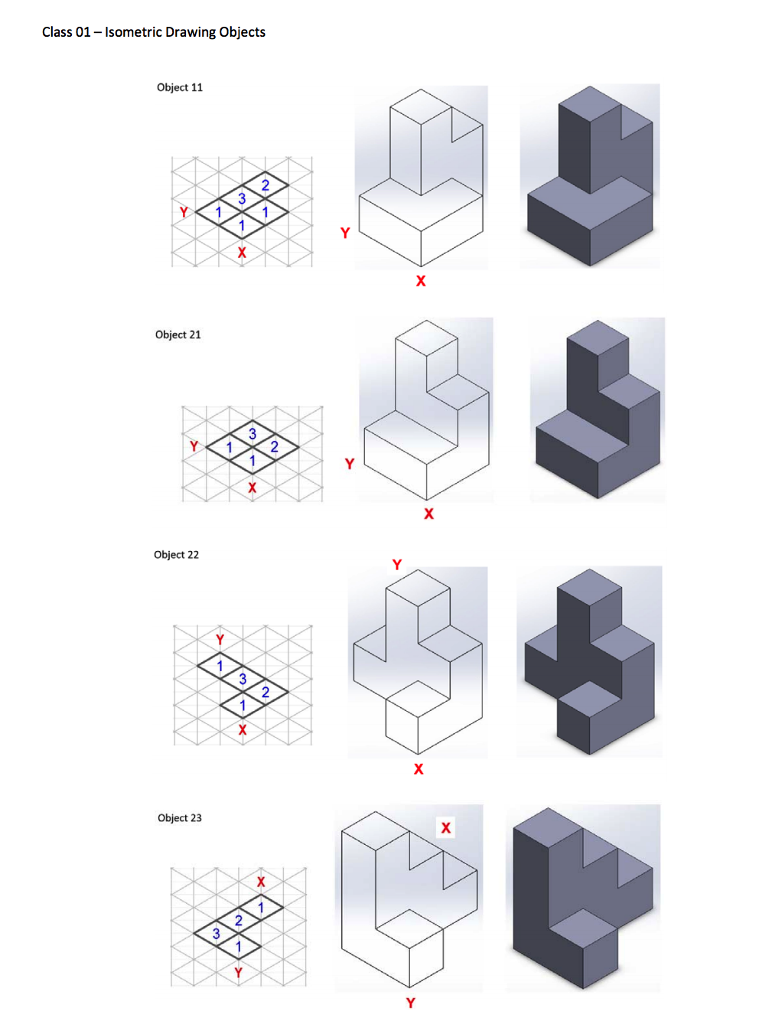 Solved I want Object 11 from Y view, object 21 from Y view, | Chegg.com