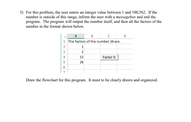 Solved 3) For this problem, the user enters an integer value | Chegg.com