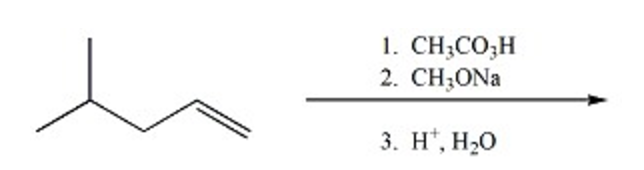 Solved 1. CH3CO3H 2. CH3ONa 3. H+, H20 | Chegg.com