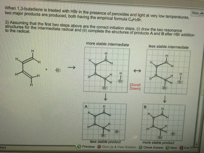 Solved when butane is treated with Hbr in the presence of | Chegg.com