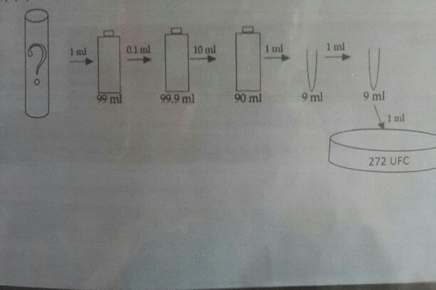 Solved 1 ml 0.1 ml 10 ml 1 ml 1 ml 99 ml 99.9 ml 90 ml 9 ml | Chegg.com