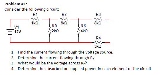 Solved Consider the following circuit: Find the current | Chegg.com
