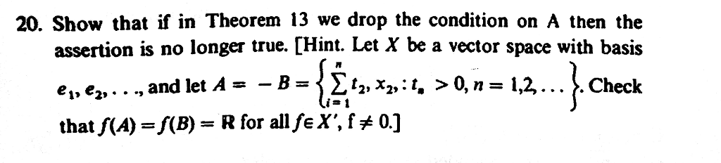 20. Show that if in Theorem 13 we drop the condition | Chegg.com